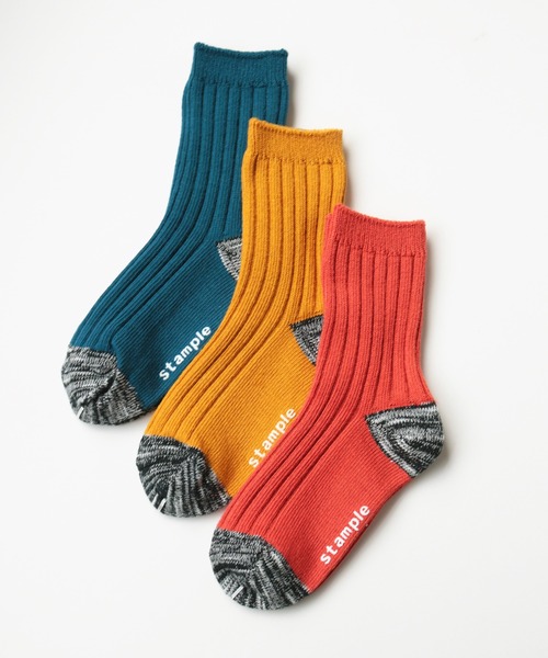 stample（スタンプル）の「スラブヒール クルーソックス 3足セット（ソックス/靴下）」 - WEAR