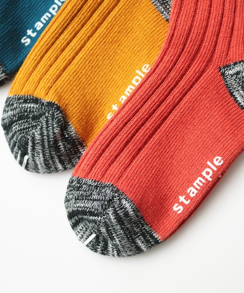 stample（スタンプル）の「スラブヒール クルーソックス 3足セット（ソックス/靴下）」 - WEAR