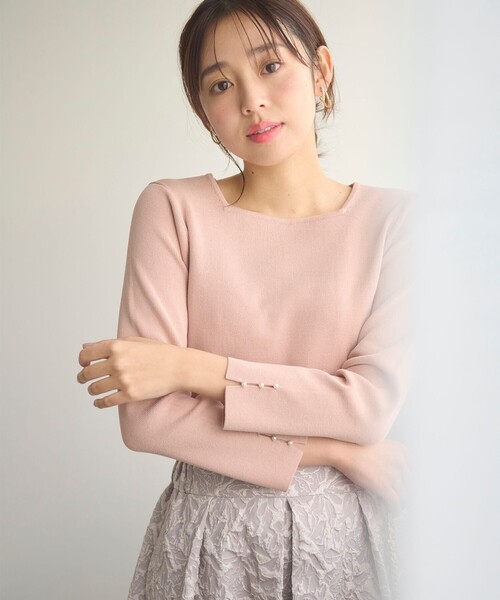 Feroux（フェルゥ）の「【セットアイテム】ニット×ジャガードスカート セット（セットアップ）」 - WEAR