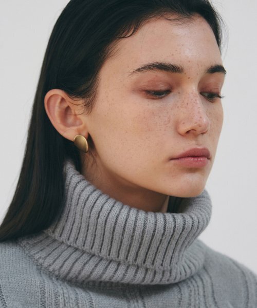 NICK&NICOLE（ニックアンドニコール）の「NICOLE CABLE TURTLENECK KNIT_GRAY（ニット/セーター ...
