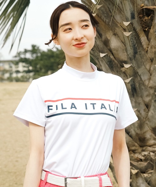 FILA GOLF（フィラゴルフ ）の「【FILA GOLF:フィラゴルフ】レディース半袖モックネックシャツ ゴルフ（シャツ/ブラウス）」 - WEAR