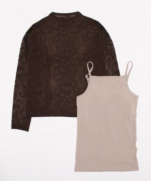 AMERI（アメリ）の「SHEER JACQUARD KNIT TOP（ニット/セーター）」 - WEAR