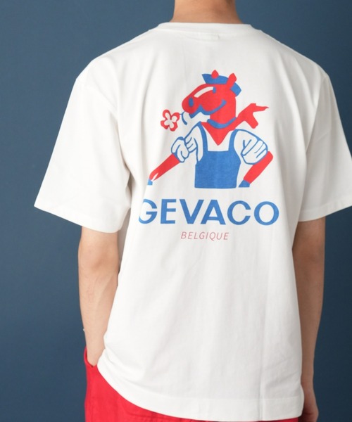 GEVACO（ゲバコ）の「【GEVACO / ゲバコ】ロゴバックプリントショートスリーブTEE（Tシャツ/カットソー）」 - WEAR