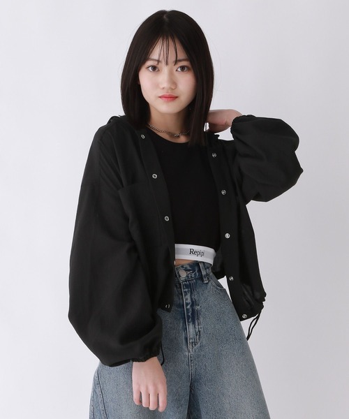 repipi armario（レピピ アルマリオ）の「【接触冷感/UVカット】スパンボイルショートパーカー（パーカー）」 - WEAR