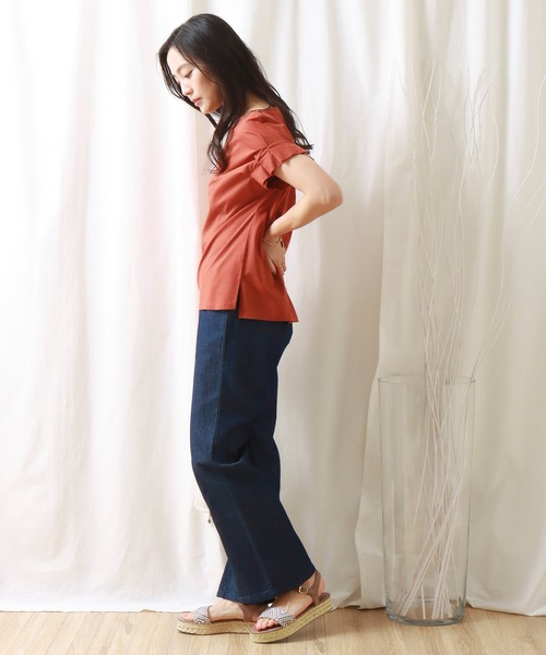 libelle more（リベル モア）の「バイオシルケット袖口タックプルオーバー（Tシャツ/カットソー）」 - WEAR