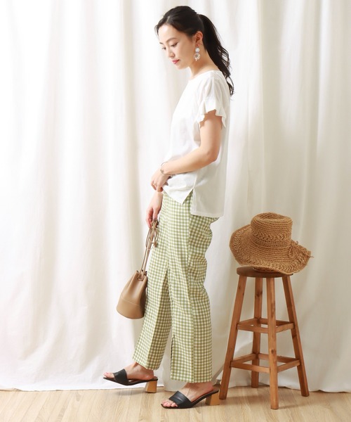 libelle more（リベル モア）の「バイオシルケット袖口タックプルオーバー（Tシャツ/カットソー）」 - WEAR