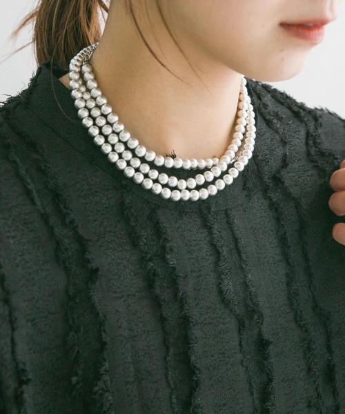 KBF（ケイビーエフ）の「3WAYボールロングネックレス（ネックレス）」 - WEAR