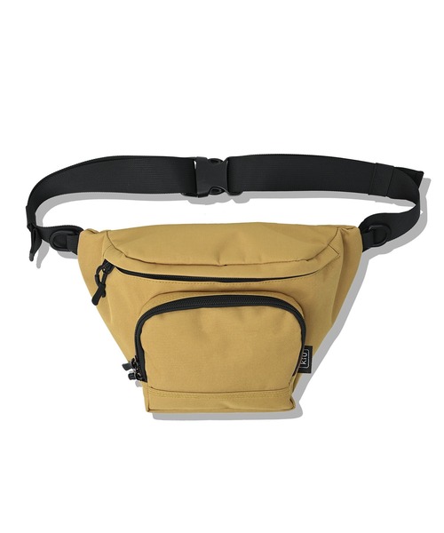 【買えば買うほどお得クーポン!】KiU 600D ウォーターリペレントボディバッグ WR BODY BAG K351 ボディバッグ レディース メンズ ミニ 縦型 スマホ キーカラビナ ユニセックス