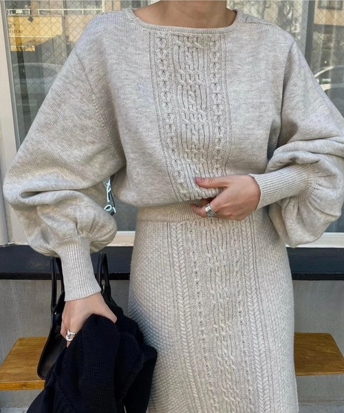 willfully（ウィルフリー）の「knit 2way cable mermaid OP（ワンピース）」 - WEAR