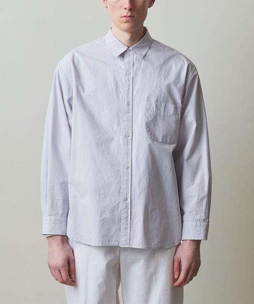 Steven Alan（スティーブンアラン）の「＜Steven Alan＞ G/DYE POPLIN REGULAR COLLAR SHIRT ...