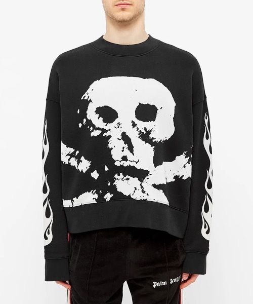 Palm Angels（パームエンジェルス）の「【PALM ANGELS】SKULL AND FLAMES CREWNECK（スウェット ...