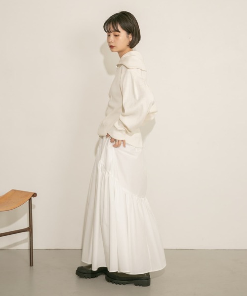 KBF（ケイビーエフ）の「『WEB/一部店舗限定』ハーフZIPデザイントップス（Tシャツ/カットソー）」 - WEAR