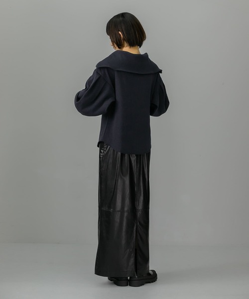 KBF（ケイビーエフ）の「『WEB/一部店舗限定』ハーフZIPデザイントップス（Tシャツ/カットソー）」 - WEAR