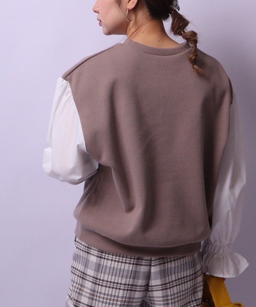 Quelle Chance（ケルシャンス）の「Quelle chance フェイクウール切替プルオーバー（Tシャツ/カットソー）」 - WEAR