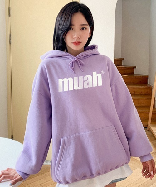 muahmuah（ムーアムーア）の「『muah muah/ムーアムーア』BALANCE MUAH LOGO HOODIE/バランス MUAH ...