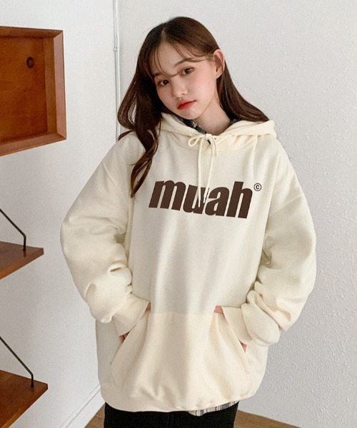 muahmuah（ムーアムーア）の「『muah muah/ムーアムーア』BALANCE MUAH LOGO HOODIE/バランス MUAH ...