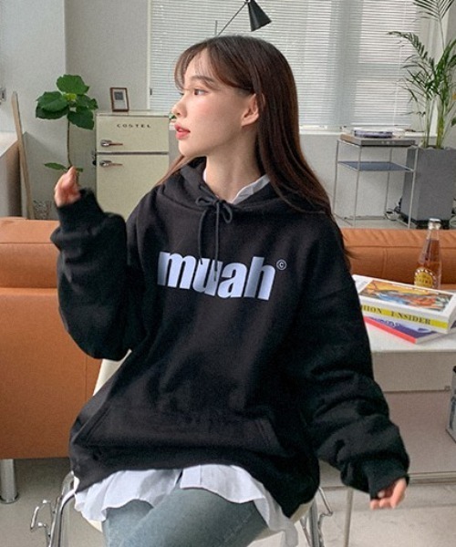 muahmuah（ムーアムーア）の「『muah muah/ムーアムーア』BALANCE MUAH LOGO HOODIE/バランス MUAH ...