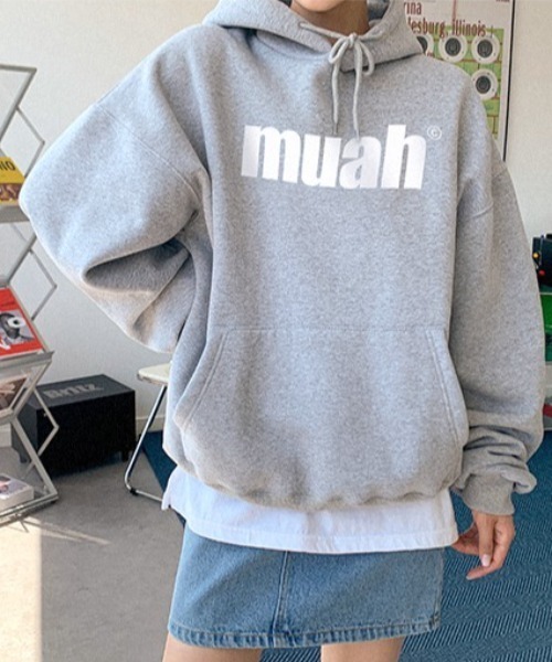 muahmuah（ムーアムーア）の「『muah muah/ムーアムーア』BALANCE MUAH LOGO HOODIE/バランス MUAH ...