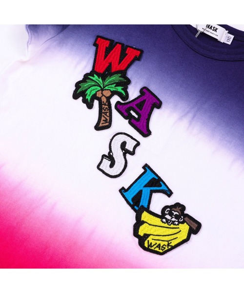 WASK（ワスク）の「WASK/天竺段染めワッペンTシャツ(110cm~130cm)（Tシャツ/カットソー）」 - WEAR