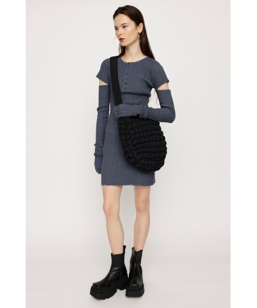 SLY（スライ）の「DAMAGE HEM DETACHABLE S/OP ダメージヘムデタッチャブル ショートワンピース アームカバー ミニ ...