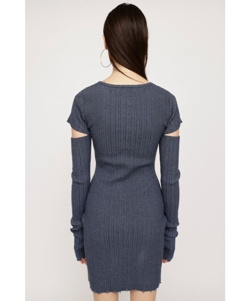 SLY（スライ）の「DAMAGE HEM DETACHABLE S/OP ダメージヘムデタッチャブル ショートワンピース アームカバー ミニ ...