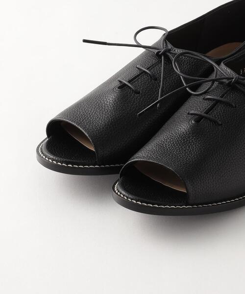 Steven Alan（スティーブンアラン）の「＜Steven Alan＞LEATHER OPEN TOE LACE UP SHOES ...