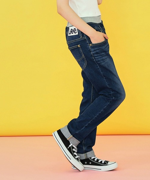 Lee（リー）の「Lee/リー【130-160cm】キッズ ベーシック リブ ストレッチ テーパードデニムパンツ（デニムパンツ）」 - WEAR