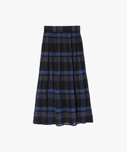 WW44 JUPE チェックシャーリングスカート（スカート）｜To b. by agnes b.（トゥービーバイアニエスベー）のファッション ...