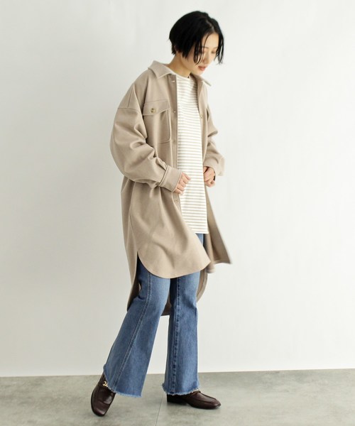 OZOC（オゾック）の「 ロングCPOジャケット（ブルゾン）」 - WEAR