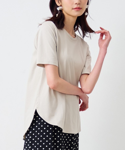 【セール】〈Beautiful Cotton 綿100％〉ひんやりUVラウンド（レギュラー丈）（Tシャツ/カットソー）｜Ranan（ラナン）のファッション通販 - ZOZOTOWN