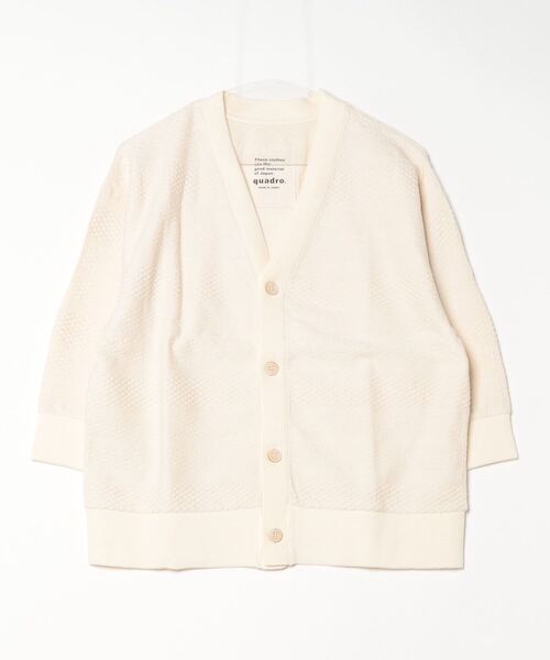 quadro（クオドロ）の「コンピューターJQ8分袖カーディガン（カーディガン/ボレロ）」 - WEAR