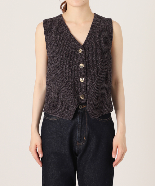 SLOBE IENA（スローブイエナ）の「モールヤーンニットジレ（ニット/セーター）」 - WEAR