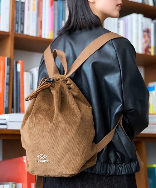 UMBRO（アンブロ）の「UMBRO/アンブロ SP Packable Corduroy Mini Bag/別注 パッカブル コーデュロイ ミニバッグ（バックパック/リュック）」 - WEAR