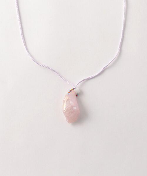 Steven Alan（スティーブンアラン）の「＜forte_forte＞STONE NECKLACE LILAC/ネックレス Ψ（ネックレス ...