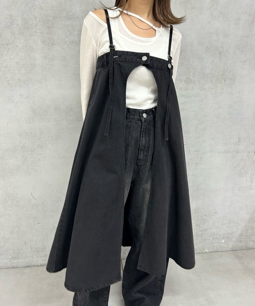 Six M（シックスエム）の「【SixM/シックスエム】3WAYロールデニムワンピース（ワンピース）」 - WEAR