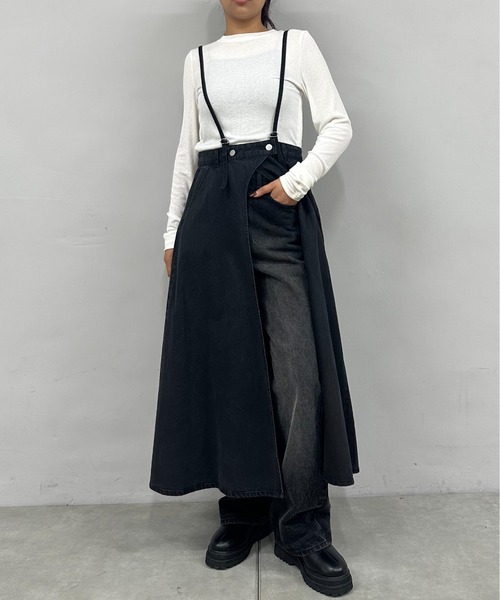 Six M（シックスエム）の「【SixM/シックスエム】3WAYロールデニムワンピース（ワンピース）」 - WEAR