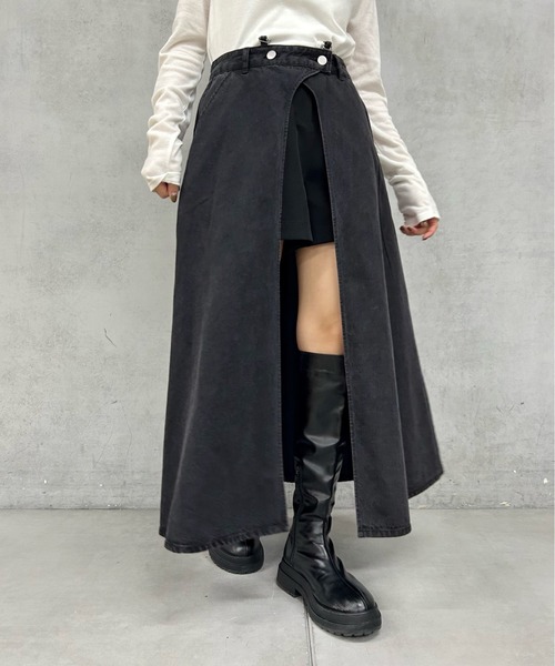 Six M（シックスエム）の「【SixM/シックスエム】3WAYロールデニムワンピース（ワンピース）」 - WEAR