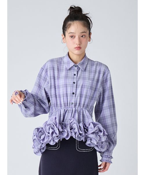 LILY BROWN（リリーブラウン）の「ホイップフリルヘムブラウス（シャツ/ブラウス）」 - WEAR