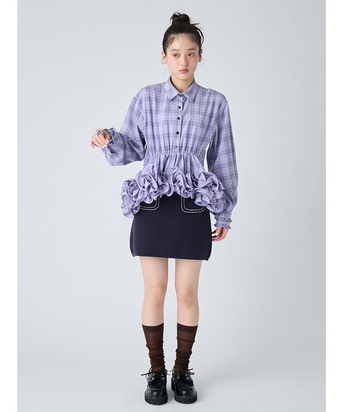 LILY BROWN（リリーブラウン）の「ホイップフリルヘムブラウス（シャツ/ブラウス）」 - WEAR