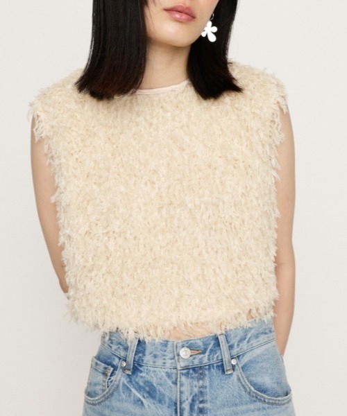 SHEER FEATHER TOPS シアー フェザー トップス（シャツ/ブラウス）｜SLY（スライ）のファッション通販 - ZOZOTOWN