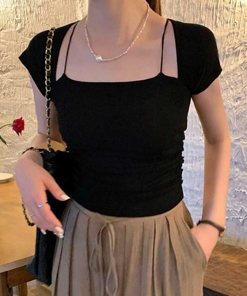 Vipoa（ヴィポア）の「fake layered tops（Tシャツ/カットソー）」 - WEAR