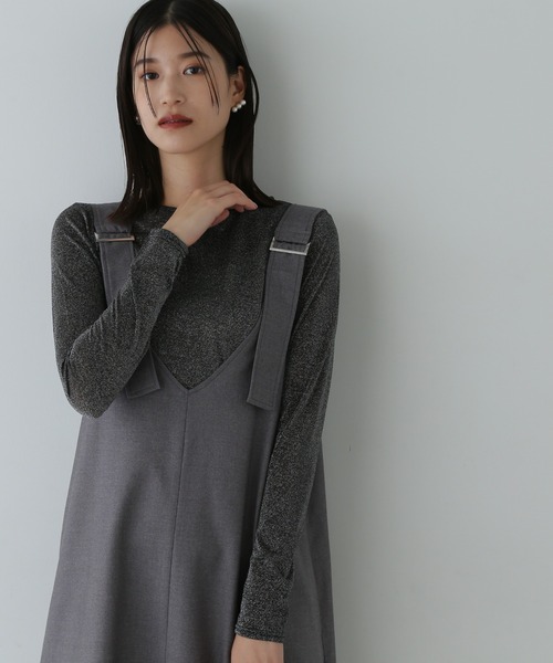 N.（N. Natural Beauty Basic）（エヌエヌナチュラルビューティーベーシック）の「 ラメシアーロングT（Tシャツ/カットソー）」 - WEAR