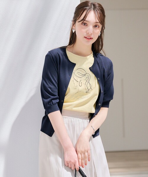 any SiS（エニィスィス）の「【接触冷感 / UVケア】ハーフスリーブ カーディガン（カーディガン/ボレロ）」 - WEAR