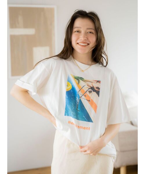 Ungrid（アングリッド）の「フォトビッグロゴTee（Tシャツ/カットソー）」 - WEAR