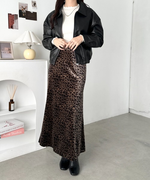 CLEA（クレア）の「PUミドルZIPブルゾン（ブルゾン）」 - WEAR