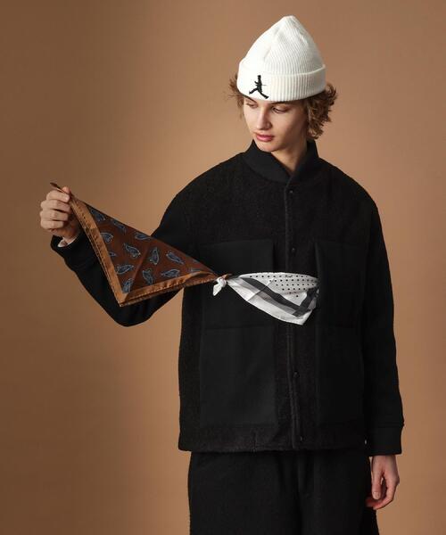 2重織りモッサボアパイル コンビブルゾン（ブルゾン）｜40ct＆525