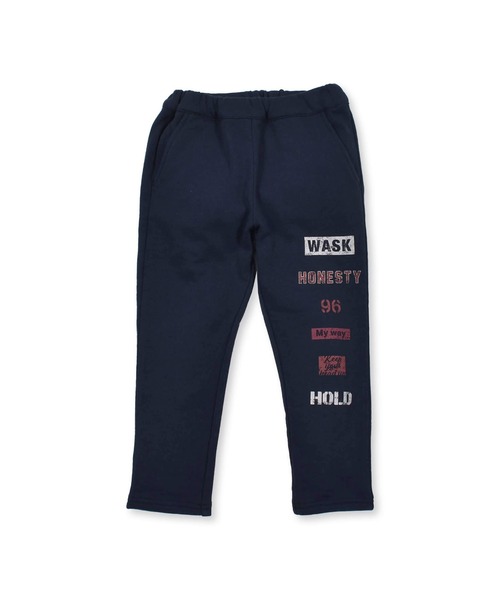 WASK（ワスク）の「WASK/9分丈擦れロゴプリントコットンパンツ(100~160cm)（その他パンツ）」 - WEAR