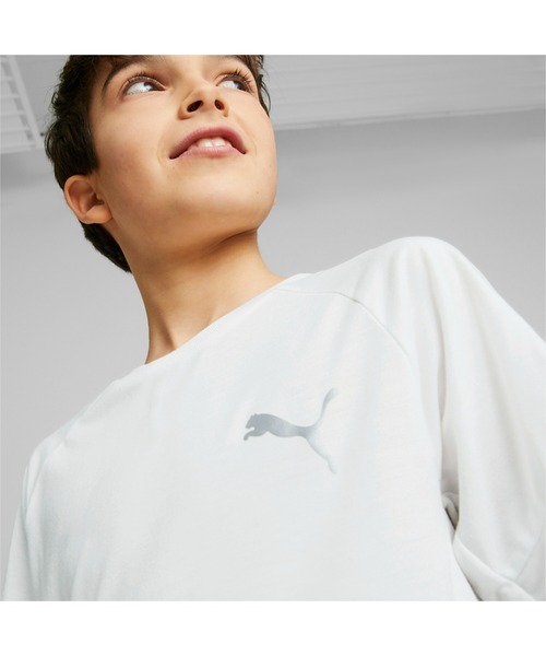 PUMA（プーマ）の「PUMA プーマ キッズ ボーイズ EVOSTRIPE 半袖 Tシャツ 120-160cm（Tシャツ/カットソー）」 - WEAR