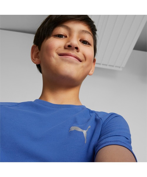PUMA（プーマ）の「PUMA プーマ キッズ ボーイズ EVOSTRIPE 半袖 Tシャツ 120-160cm（Tシャツ/カットソー）」 - WEAR