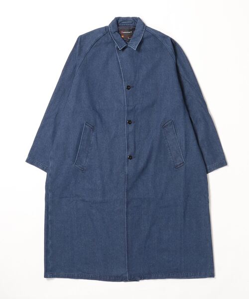 TOWNCRAFT（タウンクラフト）の「TOWN CRAFT/タウンクラフト BALMACAAN DENIM COAT バルマカンデニムコート（ステンカラーコート）」 - WEAR